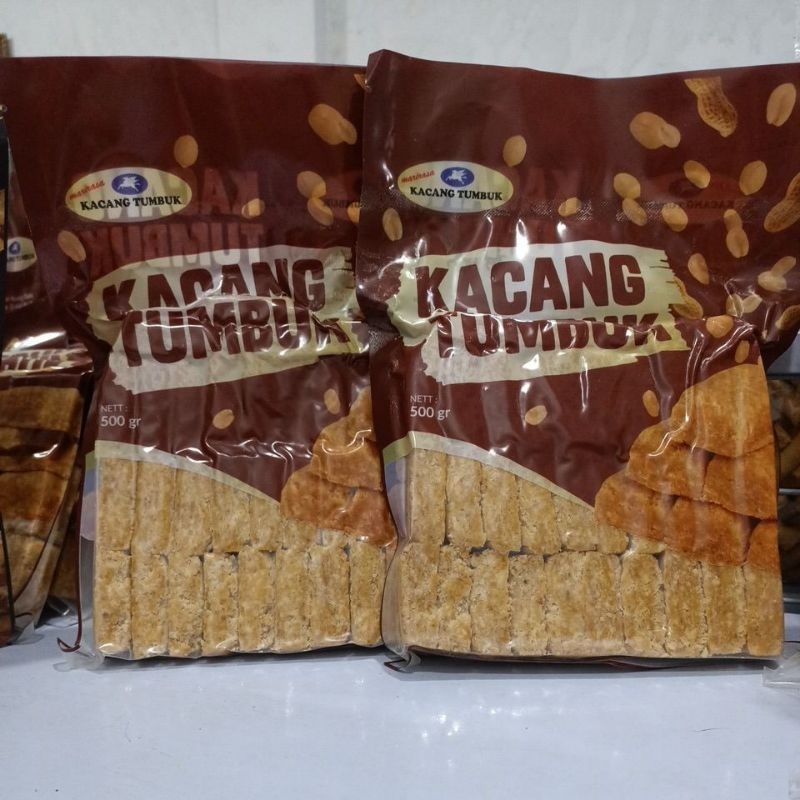 Jual Kacang Tumbuk Kemasan 500 Gr Premiun CAP kuda Terbang | Shopee ...