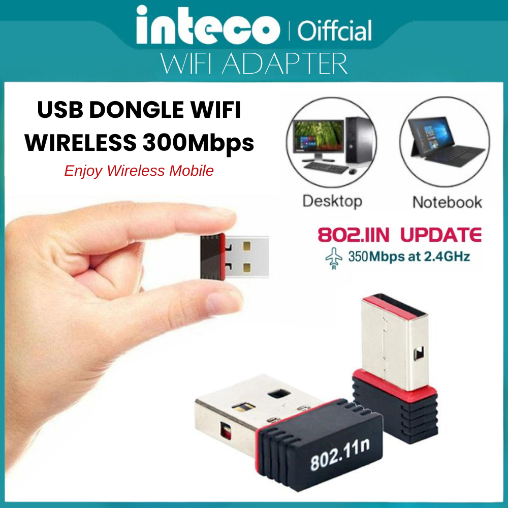 Jual USB WiFi Adapter Wireless MINI Network dongle 300MBPS Penangkap Sinyal Wifi | Shopee Indonesia