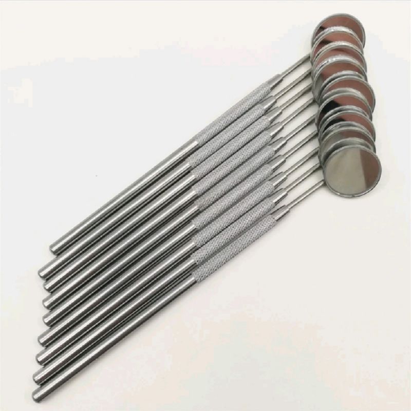 Jual 10set Kaca mulut kacamulut metal mouth mirror cermin kaca behel ...