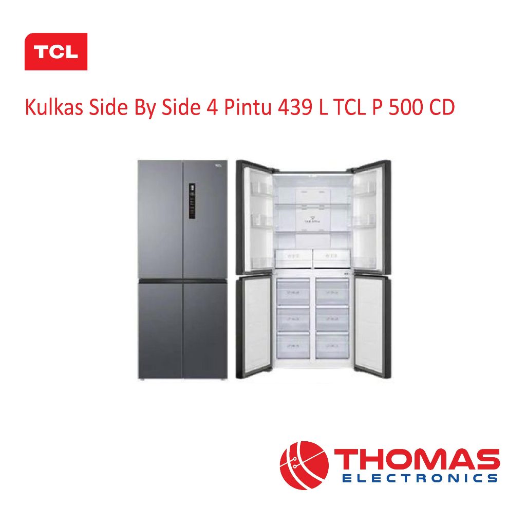 Jual Kulkas Side By Side Multi Door 439 Liter Twin Eco In 4 Pintu TCL ...