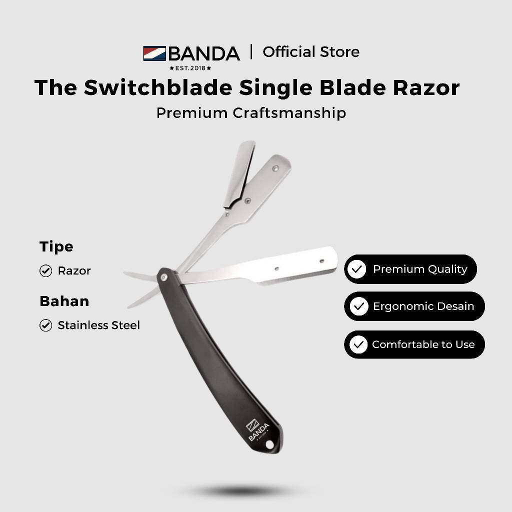 Jual The Switchblade Single Blade Shaving Razor / Alat Cukur - BANDA ...