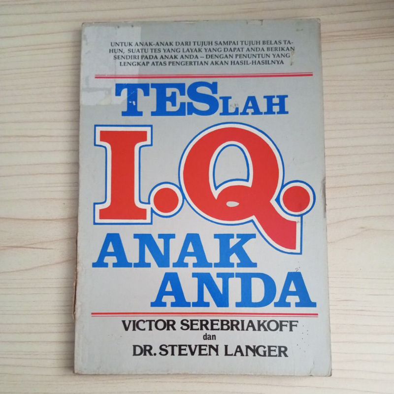 Jual BUKU TESLAH IQ ANAK ANDA OLEH VICTOR SEREBRIAKOFF DAN DR STEVEN ...