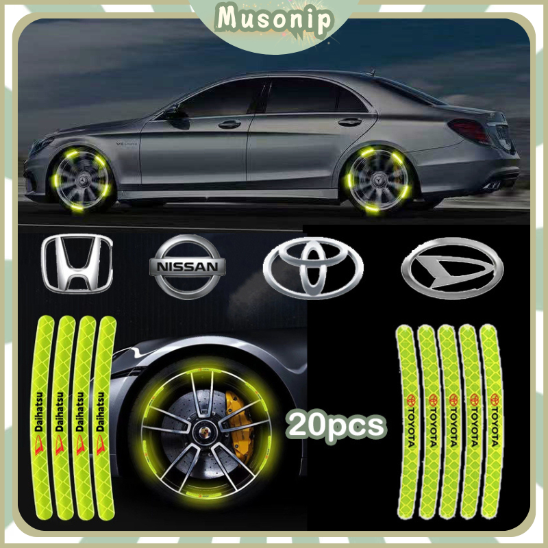 Jual 20pcs Stiker Reflektor Velg Mobil Motor Sticker Reflector/Stiker ...