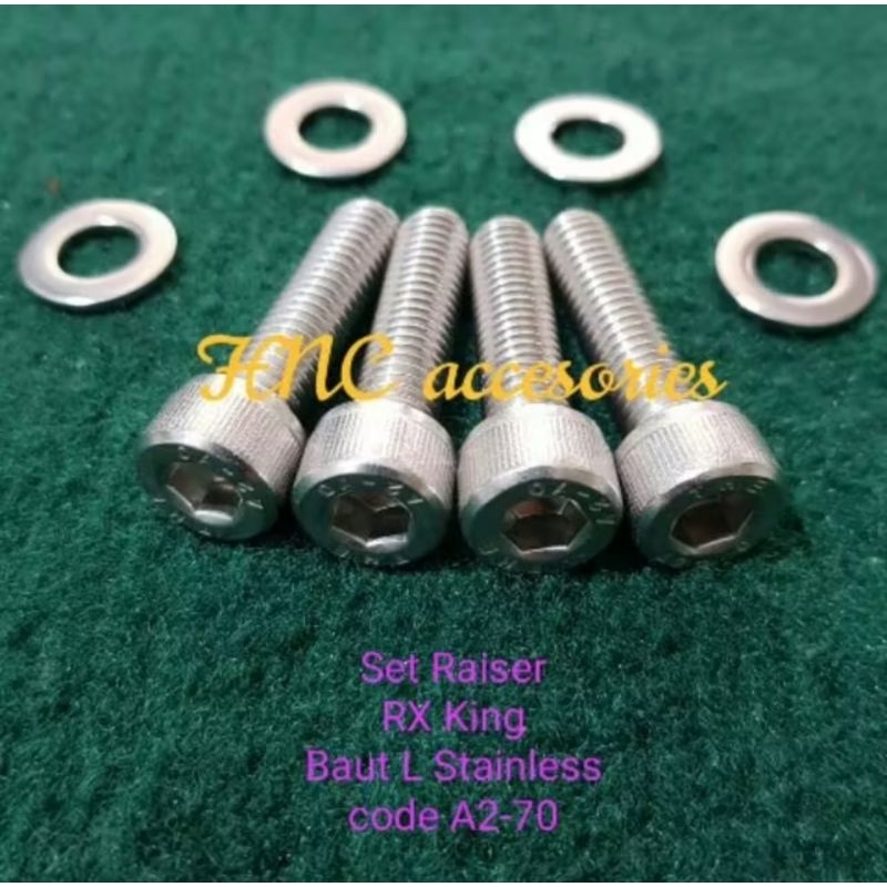 Jual BAUT L STAINLESS BAUT CATOK STIR RAISER RX KING ASLI STAINLESS ...