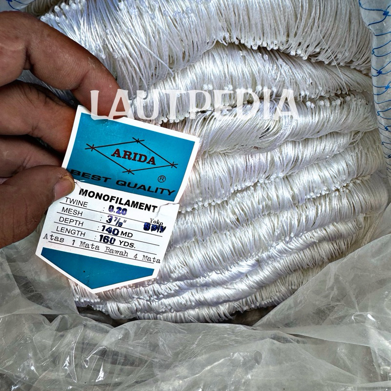 Jual Jaring ikan ARIDA untuk ikan Tongkol 3,7/8 inchi ply8 140x160 YOKO ...