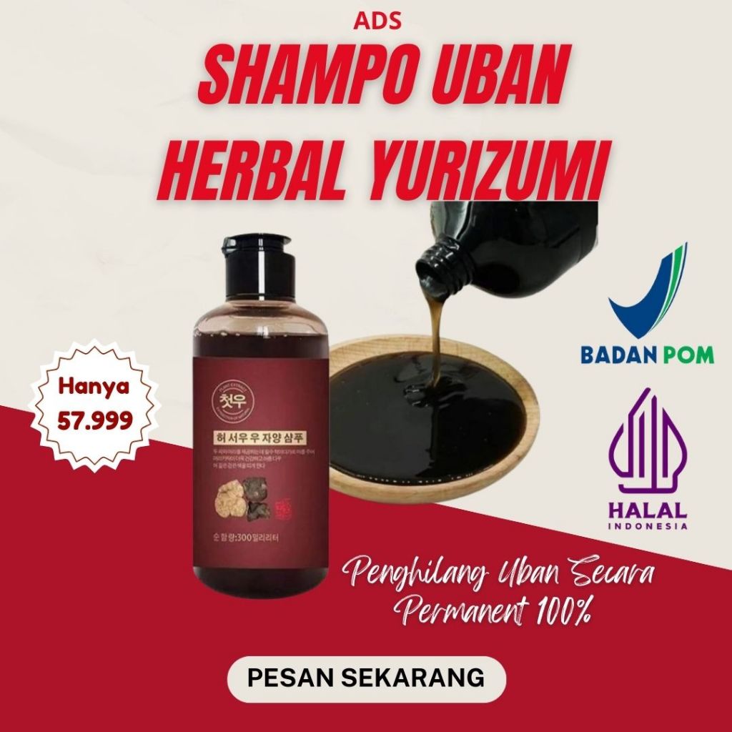 Jual Shampo Penghitam Rambut dari Uban Secara Permanen 300ml 100% ...