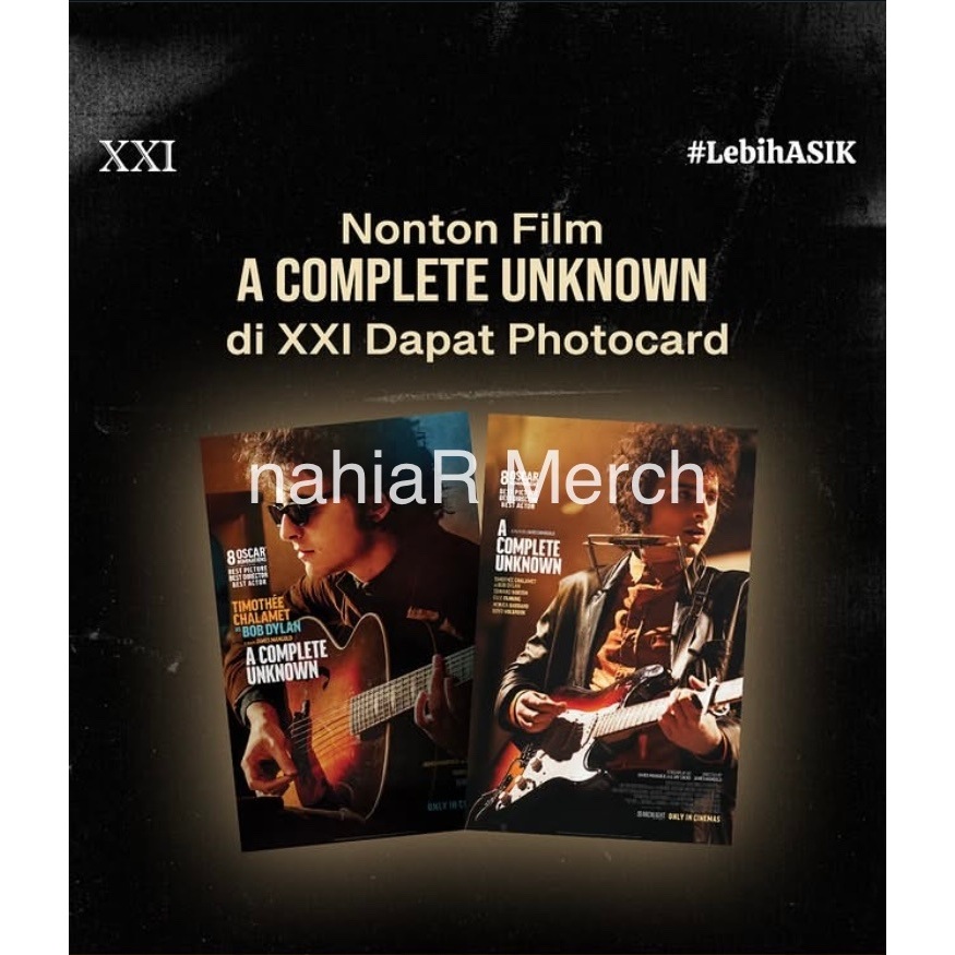 Jual A Complete Unknown x Cinema XXI Official Photocard | Shopee Indonesia