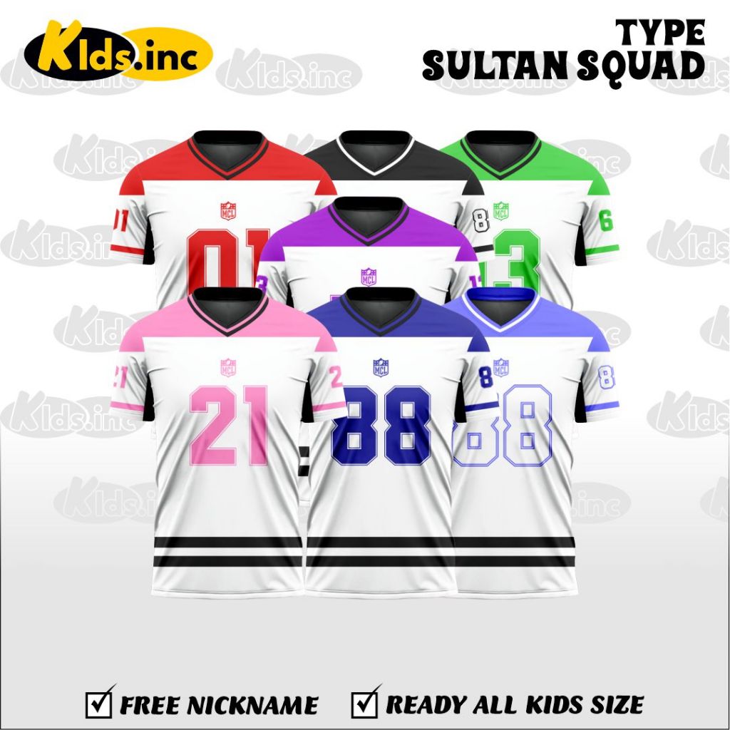 Jual KIDS SERIES JERSEY SULTAN SQUAD / Baju Anak Laki Laki/Baju Anak ...