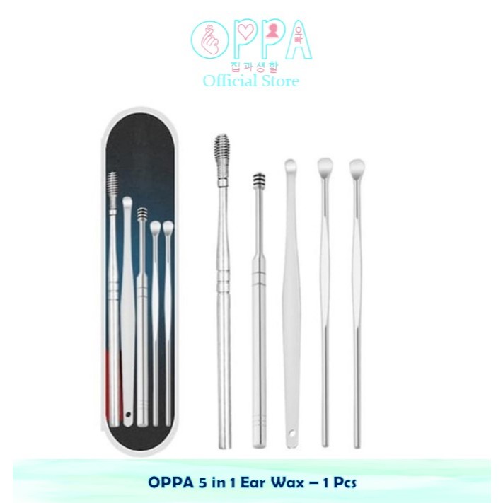 Jual OPPA 5in1 Ear Wax - 1 Set Isi 5 in 1 Alat Pembersih Telinga Korek ...