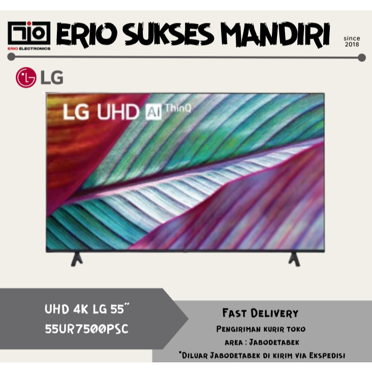 Jual (KHUSUS LUAR KOTA) LG TV 55UR7500PSC 55 INCH SMART TV 4K UHD 55UR750 55UR75 55UR7500 ...