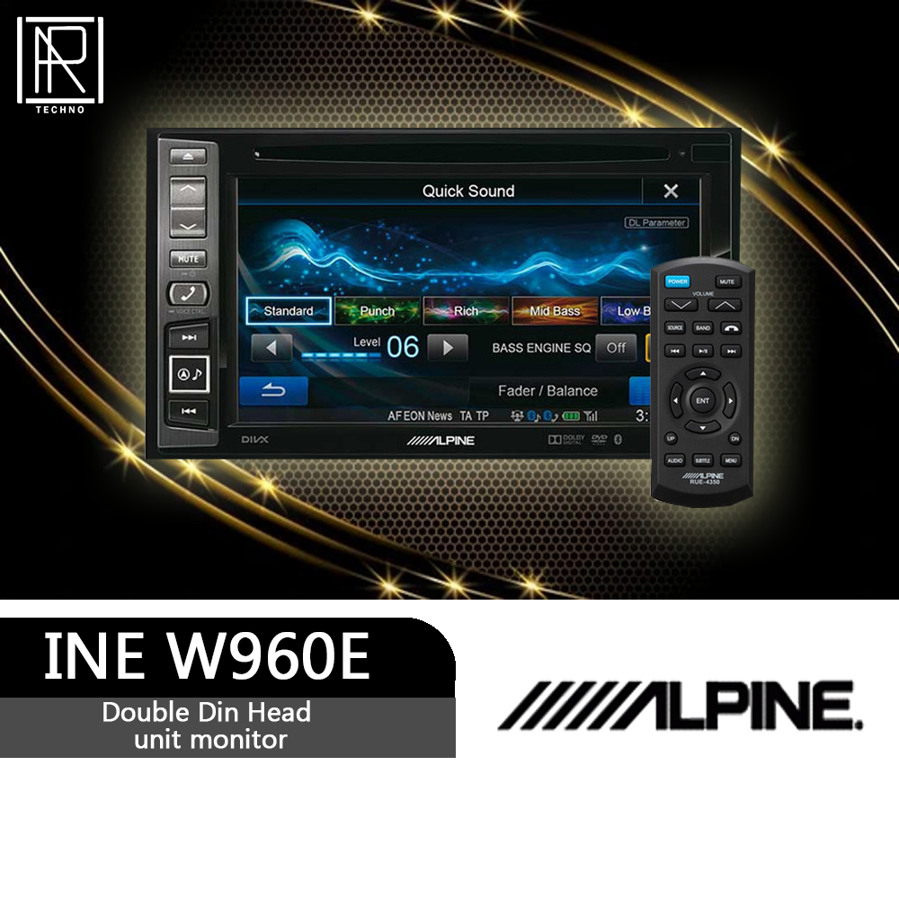 Jual Head unit alpine double din INE W960E Original Bergaransi | Shopee Indonesia