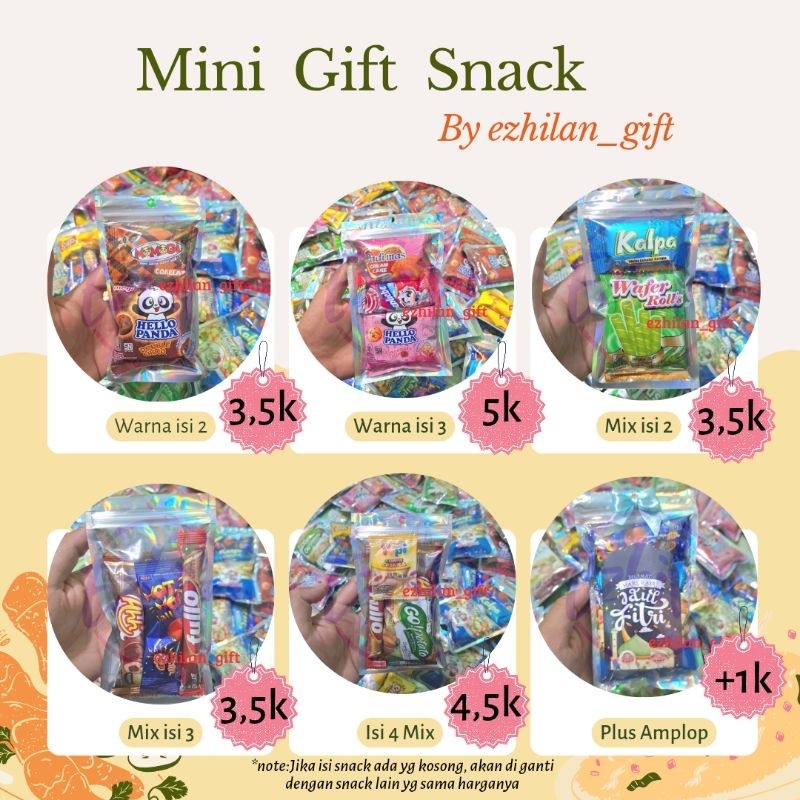 Jual MINI GIFT SNACK TEMA WARNA / HAMPERS SNACK ANAK /HAMPERS LEBARAN ...