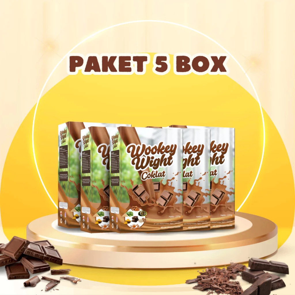 Jual PAKET 5 BOX Wookey Weight - Susu Penambah Berat Badan Dan ...