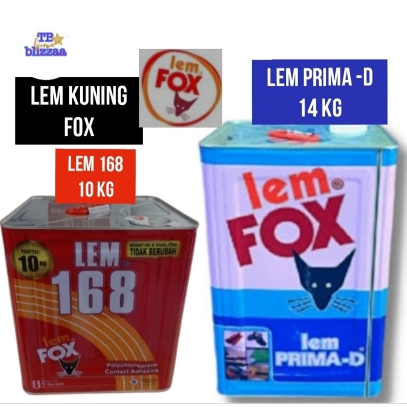 Jual Lem Fox 14kg Lem Fox PrimaD 14kg Lem 168 Fox 10Kg Lem Fox 10kg Lem ...