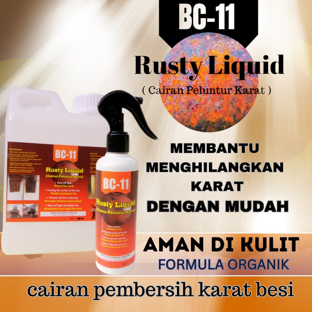 Jual BC-11 Rusty Liquid Cairan Pembersih Penghilang Karat Besi ...