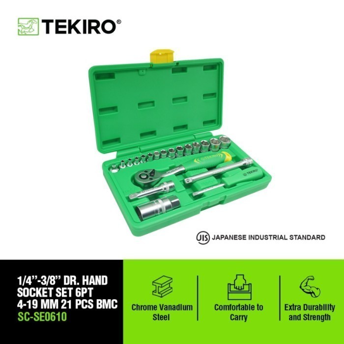 Jual KUNCI SOK TEKIRO 21PCS HAND SOCKET SET 21 PCS TEKIRO SOCKET SOKET SET TEKIRO 1/4 - 3/8 ...