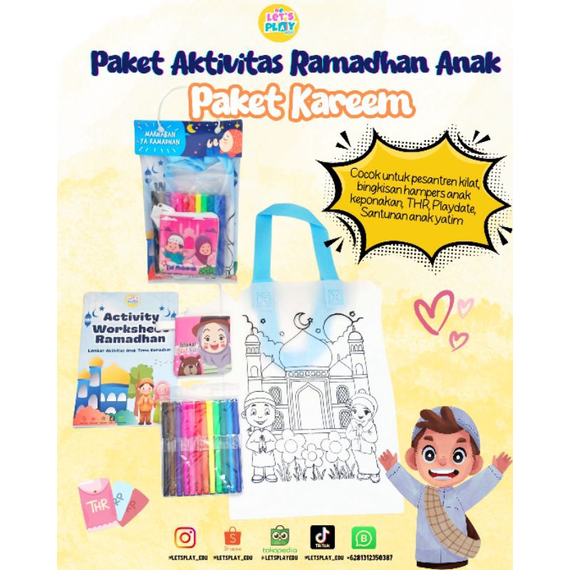 Jual Lets Play paket kareem paket aktivitas ramadhan anak hampers ...