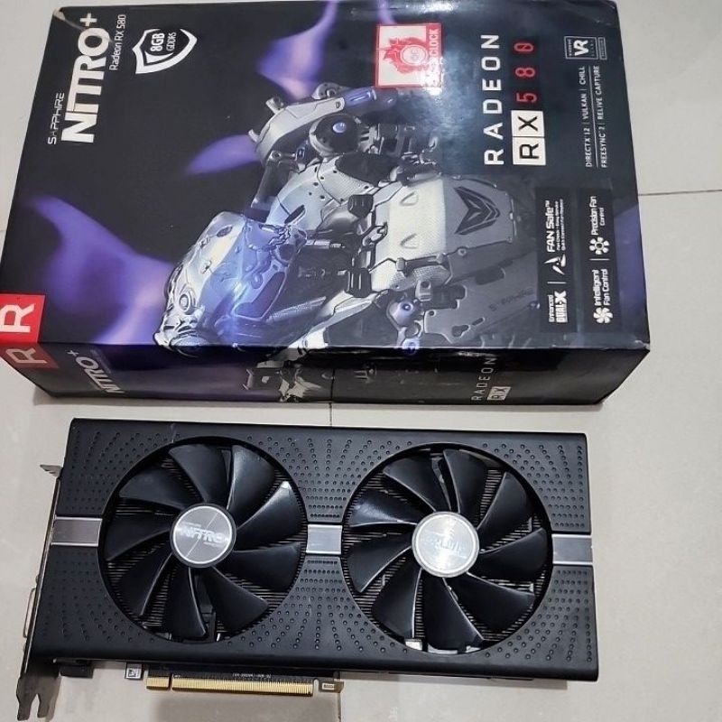 Jual VGA Radeon RX 580 8GB Sapphire NITRO AMD Radeon RX580 8 GB Nitro+ ...