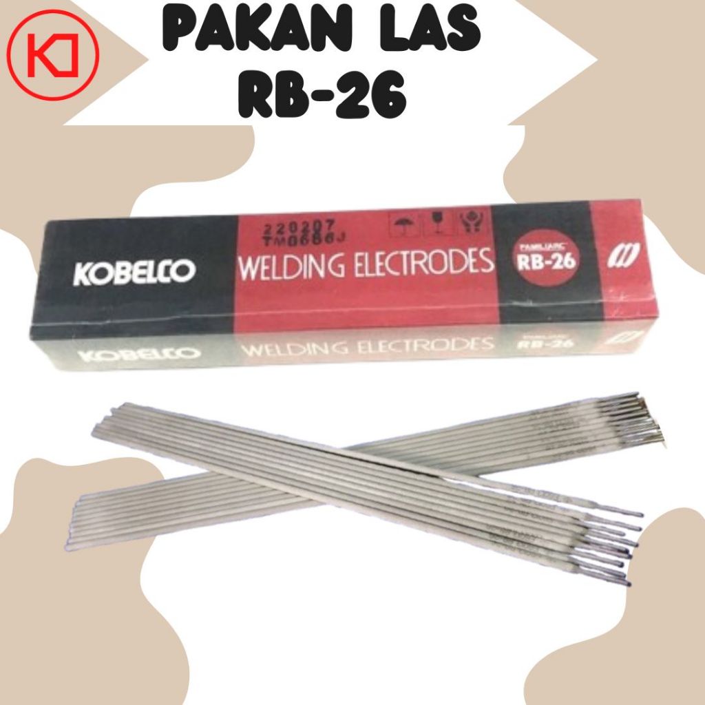 Jual KOBE STEEL Kawat Las RB 26 / RB26 2.6 mm /2.6mm Kemasan 1kg (REPACK) | Shopee Indonesia