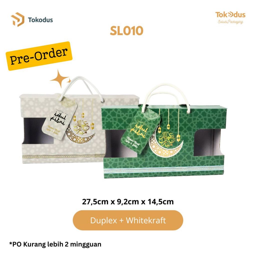 Jual Pre Order Dus Lebaran SL010 | Dus kue lebaran | Dus Kue Jinjing ...