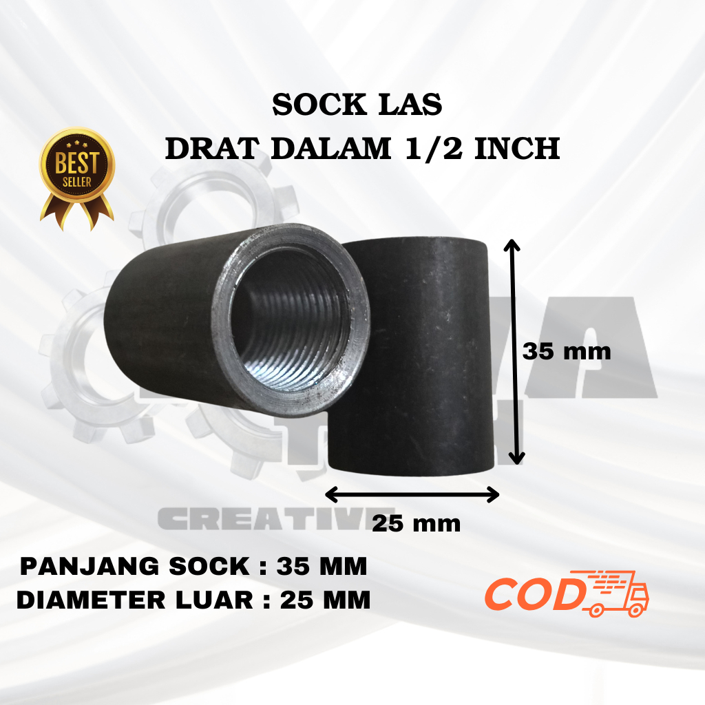 Jual Sock Las Drat Dalam Sok Carbon Steel Socket 1/2 Inch | Shopee ...