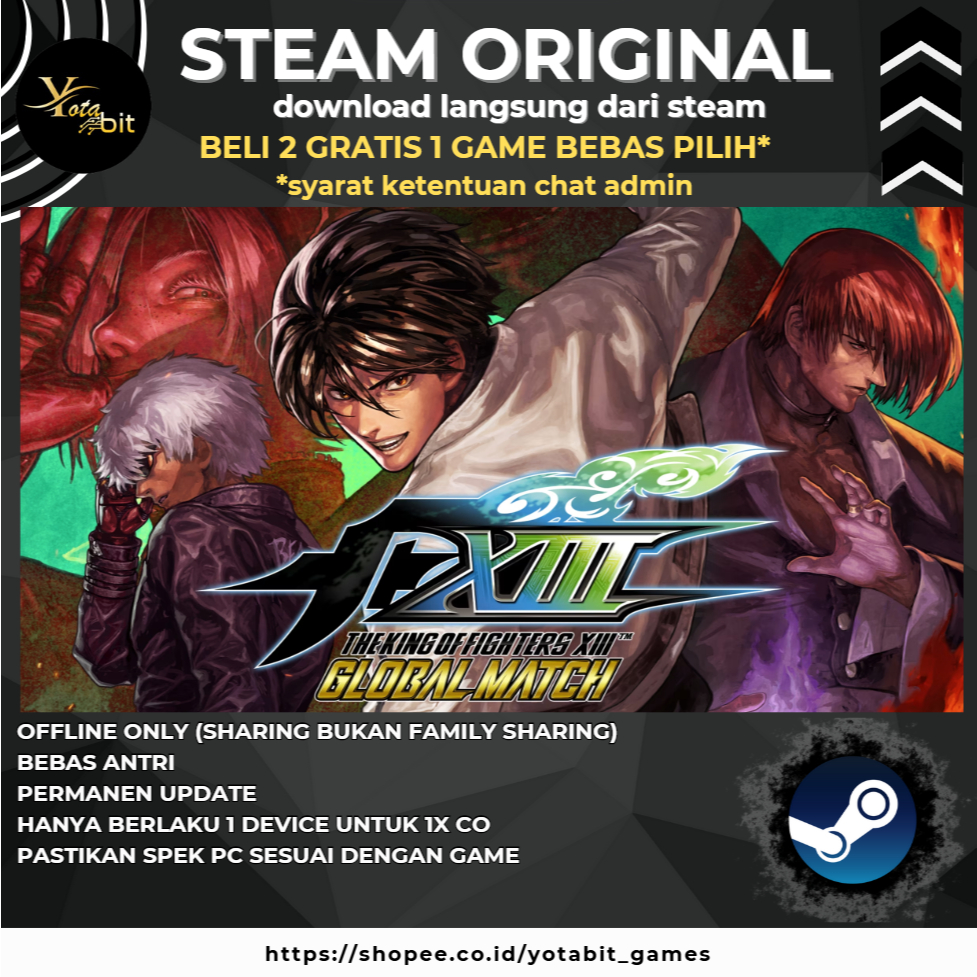 Jual THE KING OF FIGHTERS XIII GLOBAL MATCH PC Sharing Original Offline ...