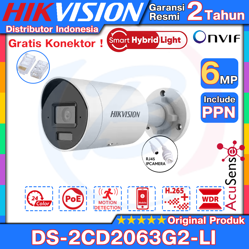 Jual Hikvision DS-2CD2063G2-LI Ipcam 6mp Acusense CCTV Outdoor Mic Audio Garansi Resmi | Shopee ...