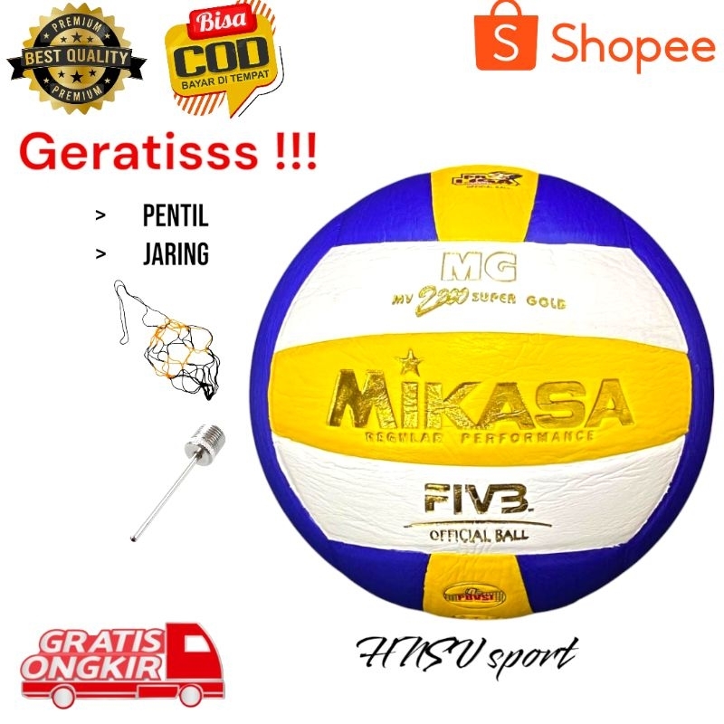 Jual bola voly voli volley lokal murah/bola anak gratis pentilasi dan ...