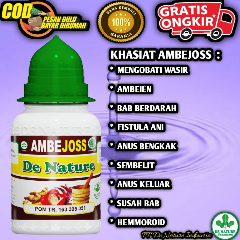 Jual Ambejoss De Nature Obat Ambeien Wasir Ambeyen Fistula Ani Benjolan Anus BAB Darah Ambe joss ...