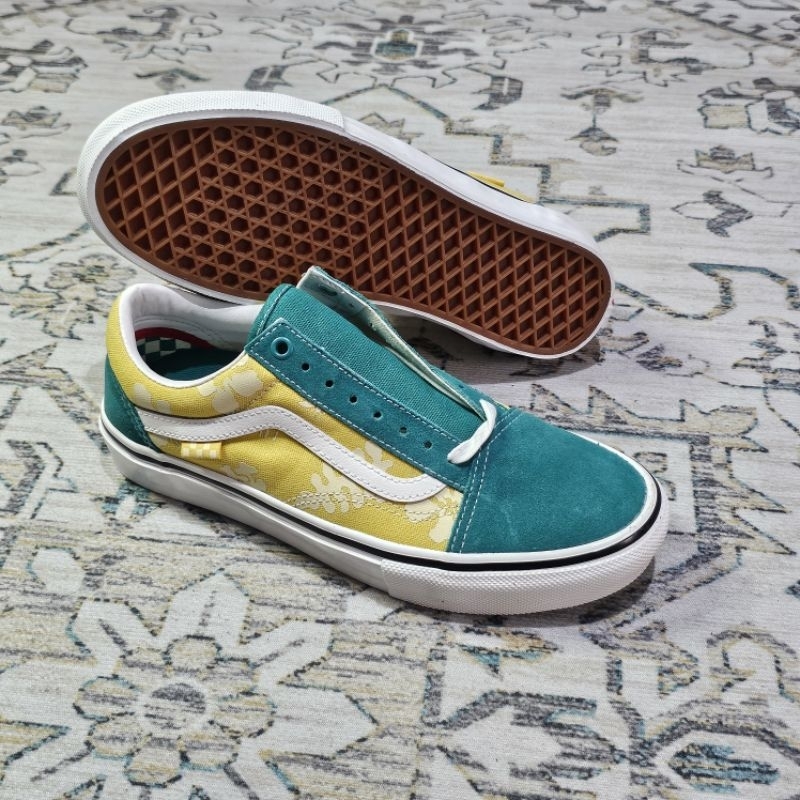 Jual Vans Old Skool Skate Aloha Marine Gold (ORIGINAL BNIB RESMI STORE ...