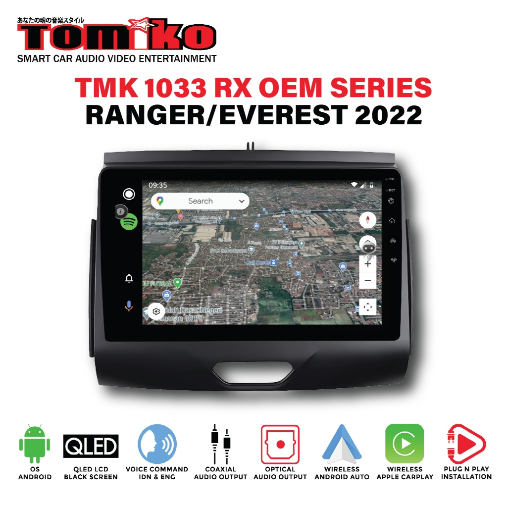 Jual Tomiko Head Unit Android TMK 1033 RX OEM Series for Ranger / Everest 2022 | Shopee Indonesia