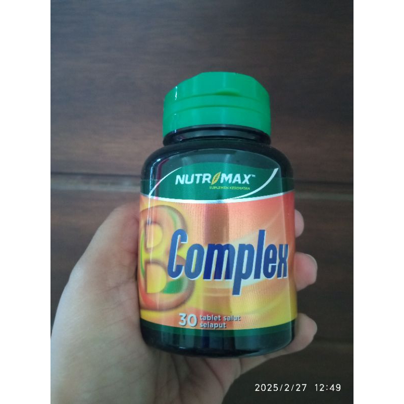 Jual Nutrimax B Complex 30 Tablet Vitamin B Nutrisi Otak Sistem Saraf ...