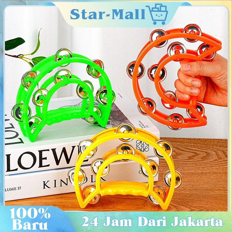 Jual Tambourine Anak Tamborin Cowboy Tamborin Bulat Kecil Alat Musik ...