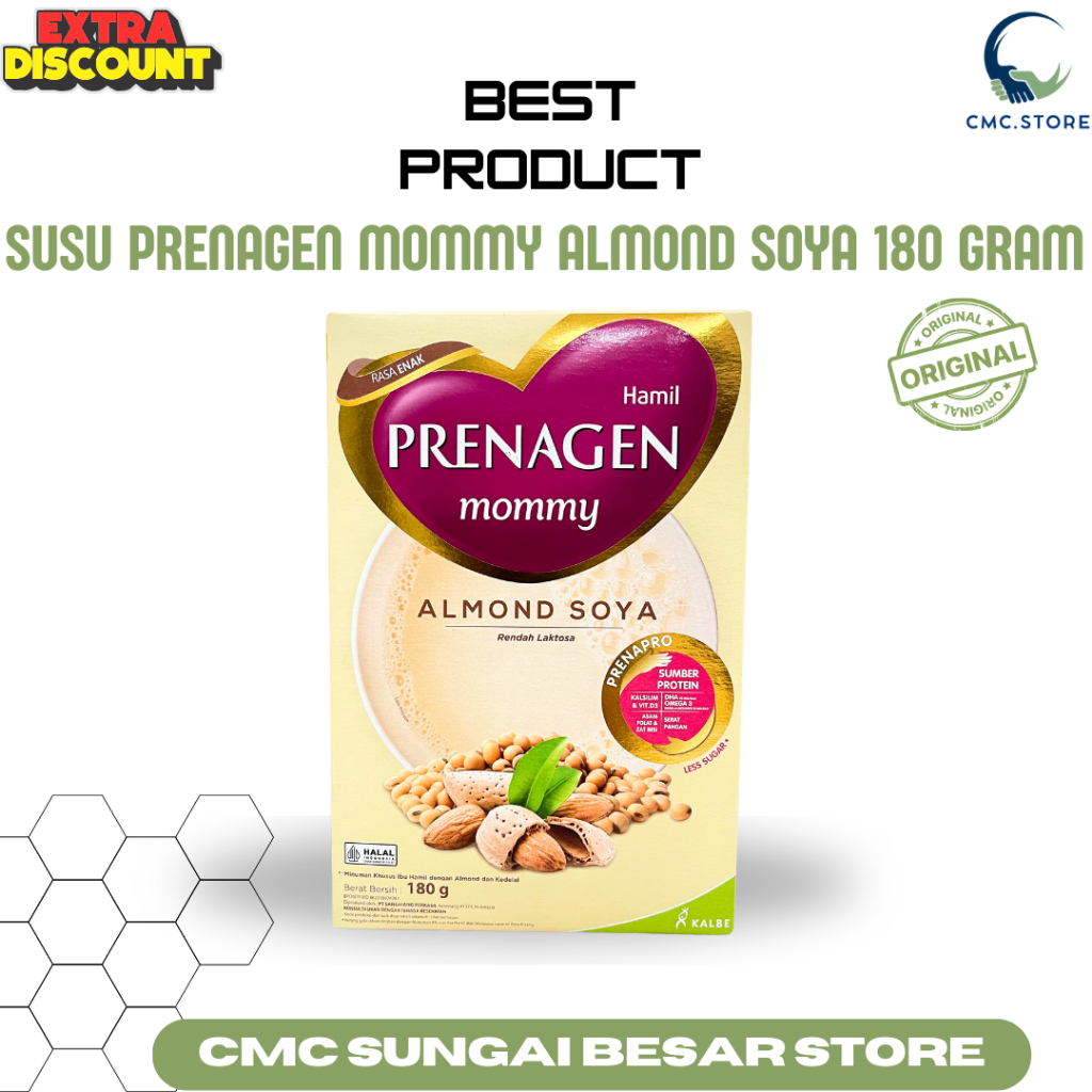 Jual Susu Prenagen Mommy Almond Soya 180 gram | Shopee Indonesia