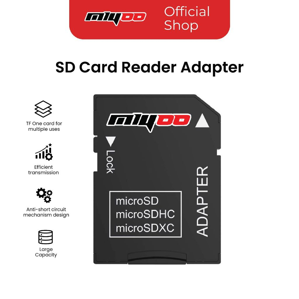 Jual Miyoo Memory Card Reader MicroSD MicroSDHC MicroSDXC Adapter ...