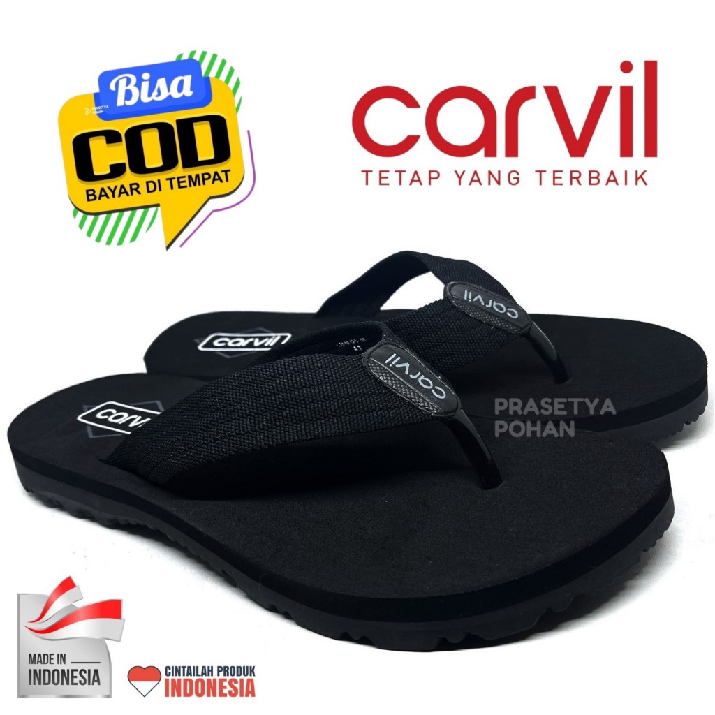 Jual Sandal Pria Carvil Original Anti Air - Sendal Carvil Pria Original ...