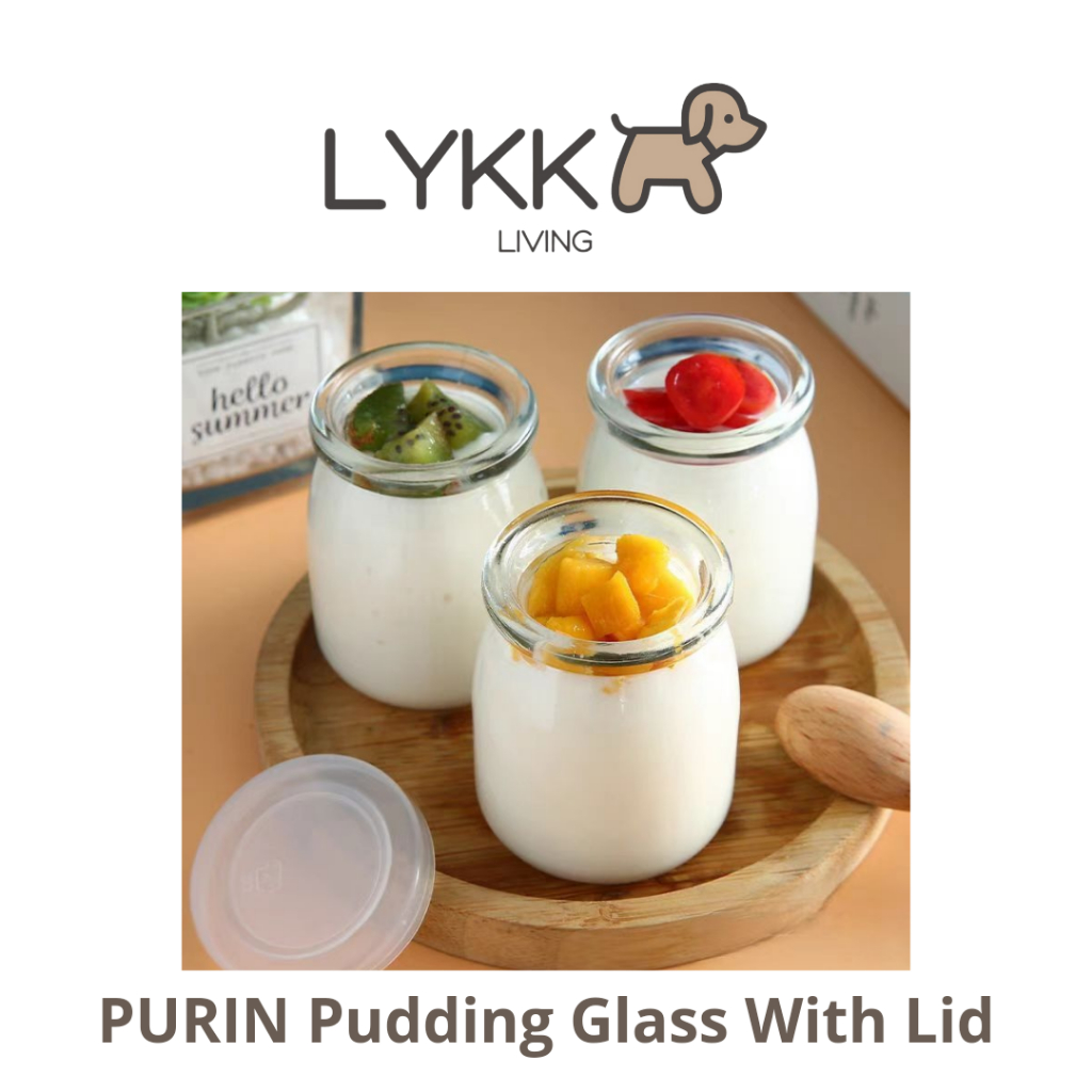 Jual PURIN Pudding Glass Bottle With LID - Toples Kaca dengan tutup Jar ...