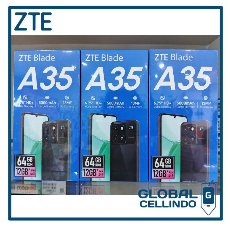 Jual ZTE BLADE A35 4+8/64GB - GARANSI RESMI 12BULAN | Shopee Indonesia