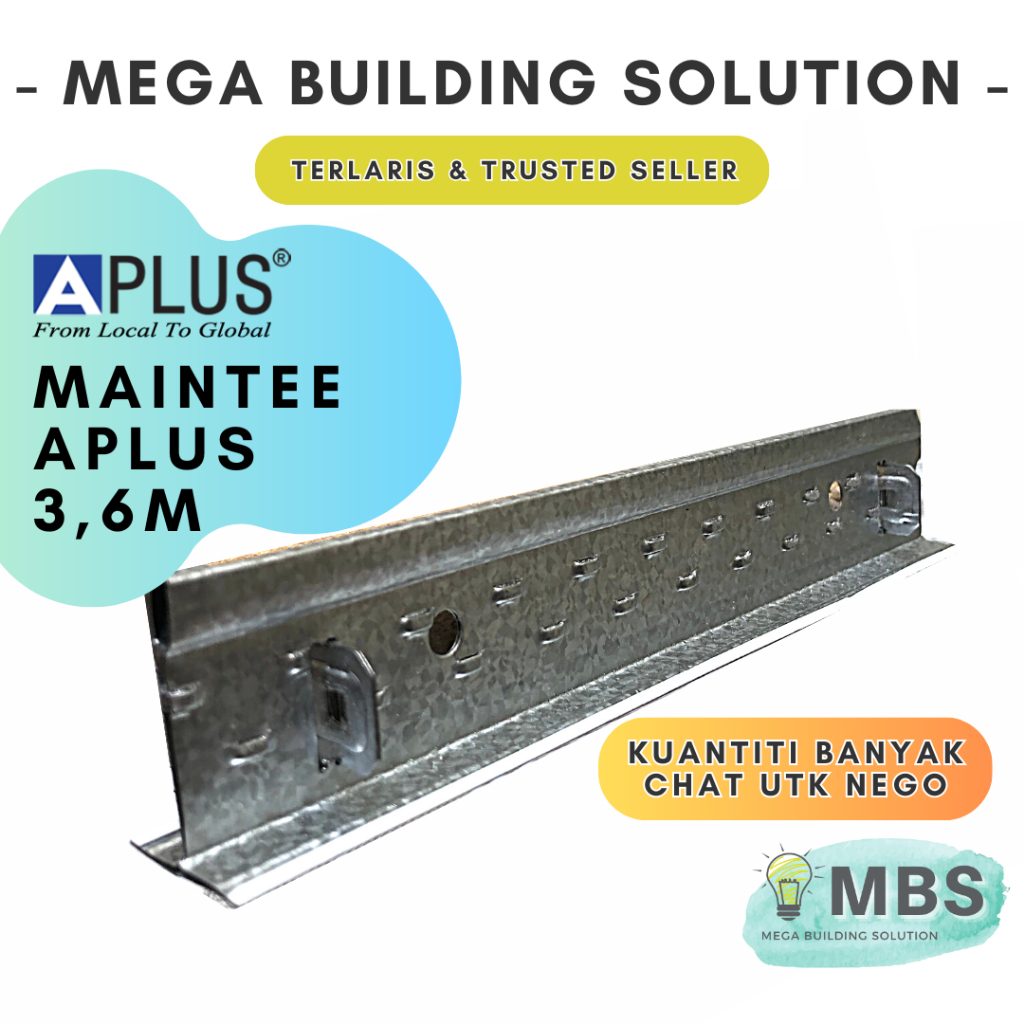 Jual Aplus Maintee 3.6m / A+ Rangka Akustik Main tee Crosstee | Shopee ...