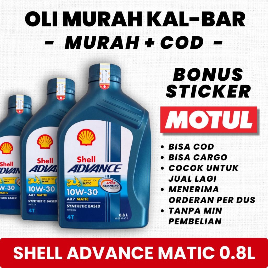 Jual (BONUS STICKER) OLI SHELL ADVANCE MATIC 800ML BEAT VARIO SCOOPY 10 ...