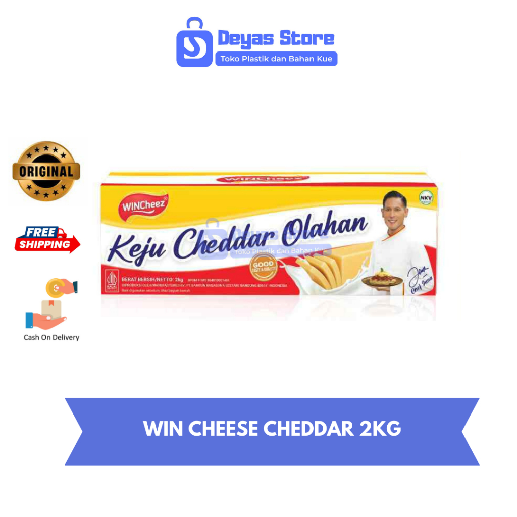 Jual Wincheez Cheddar Cheese/Keju Wincheez -2kg | Shopee Indonesia