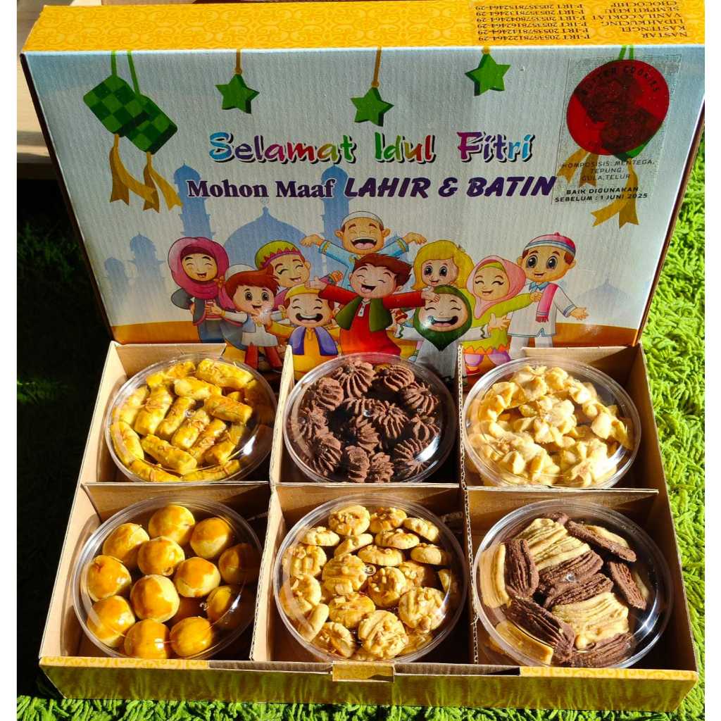 Jual Paket Kue Lebaran COOKIES - 1 Dus isi 6 Toples - Homemade - Buatan ...
