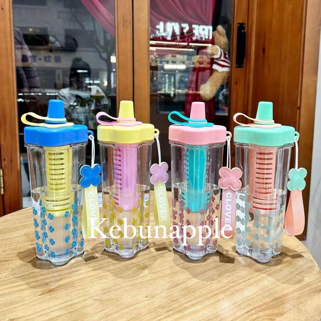 Jual BOTOL MINUM INFUSED WATER CLOVER TRANSPARANT 600ML TEBAL ...