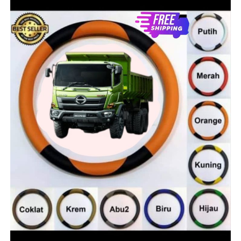 Jual Sarung setir Bungkus setir Cover stir Mobil Truck Hino Lohan Hino ...