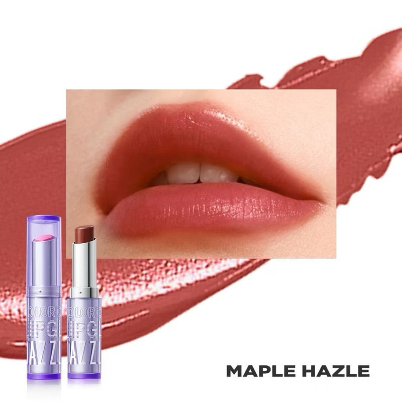 Jual Dazzle Me Color Chrome LipGlaze Shade Maple Hazle | Shopee Indonesia