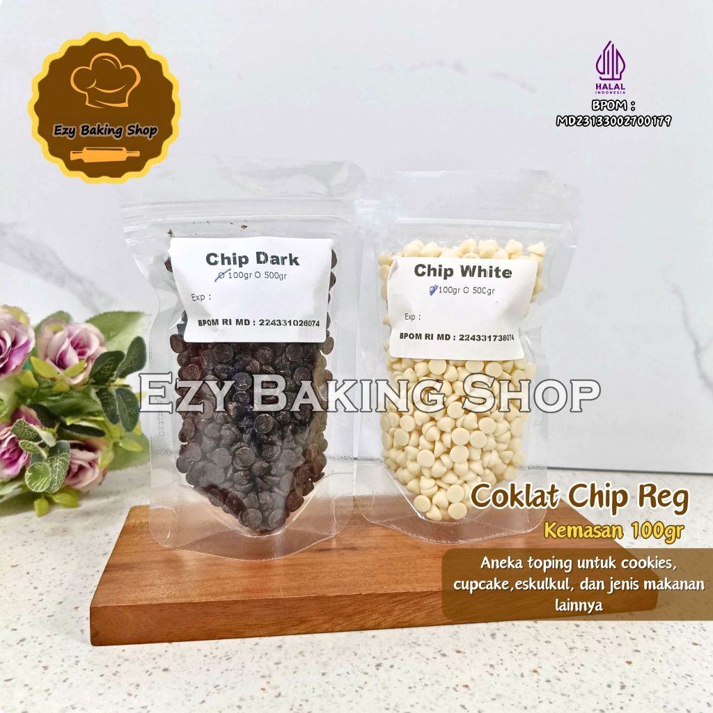 Jual Choco Chip Elmer 100gr [Repack] - Coklat Chip Dark - Coklat Chip ...