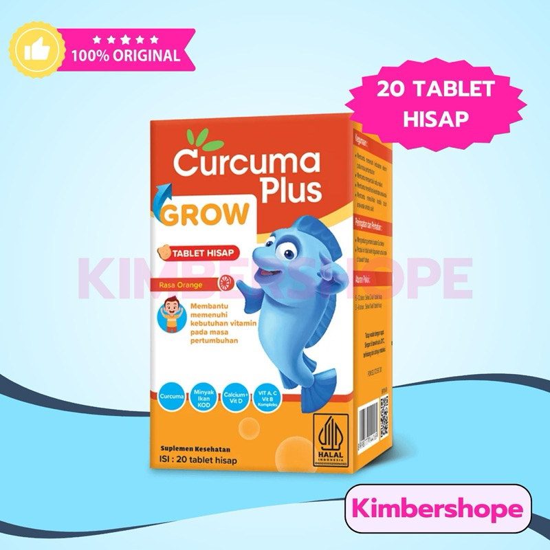 Jual Curcuma Plus Grow Anak Tablet Hisap isi 20 Tablet Hisap | Shopee ...