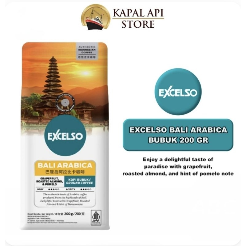 Jual EXCELSO KOPI BUBUK BALI ARABICA 200 Gram | Shopee Indonesia