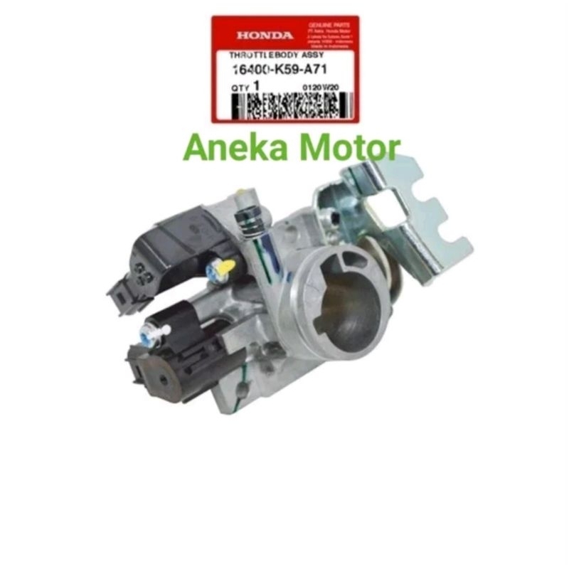 Jual 16400 K59 A71 Throttle Body Karbu injeksi Honda Vario 150 eSP Led K59J 100% Original Honda ...