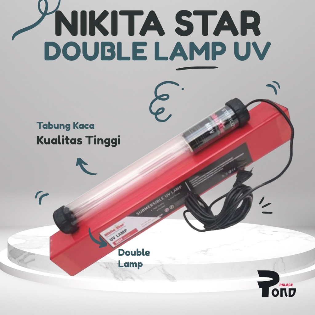 Jual Lampu UV Pond Koi PL Ultraviolet Double Lamp Pond Koi UVC ...